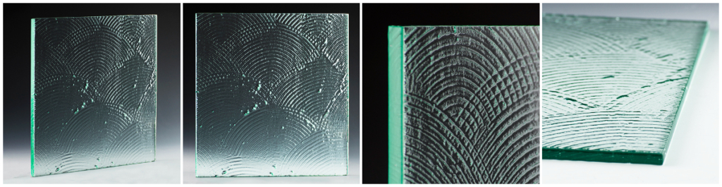 Adobe Textured Glass designed and manufactured by Nathan Allan