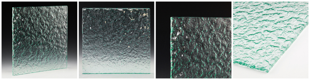 Aggregate Textured Glass is used for glass doors and wall building