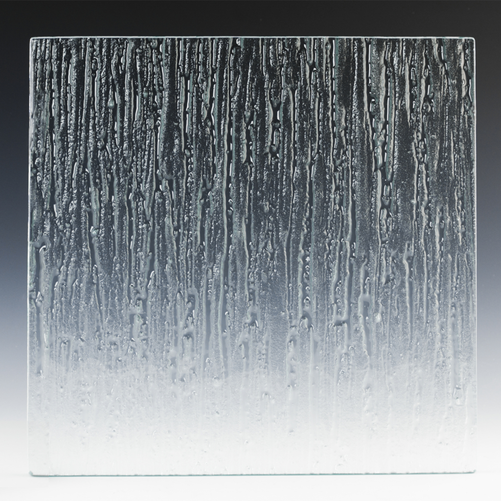 Cascade Textured Glass used for Walls, Cladding and Glass Balustrade