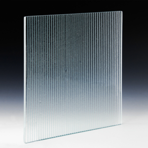 Linear Textured Glass Used For Dividers, Doors and Feature Walls