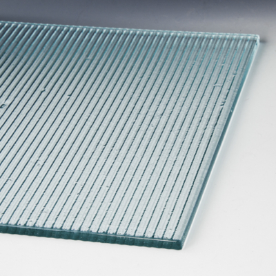 Linear Textured Glass Used For Dividers, Doors and Feature Walls