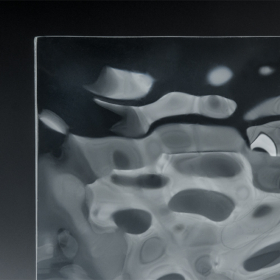 Water Textured Glass produced by Nathan Allan Glass Studio