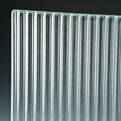 Furrow Textured Glass designed and made by Nathan Allan Glass
