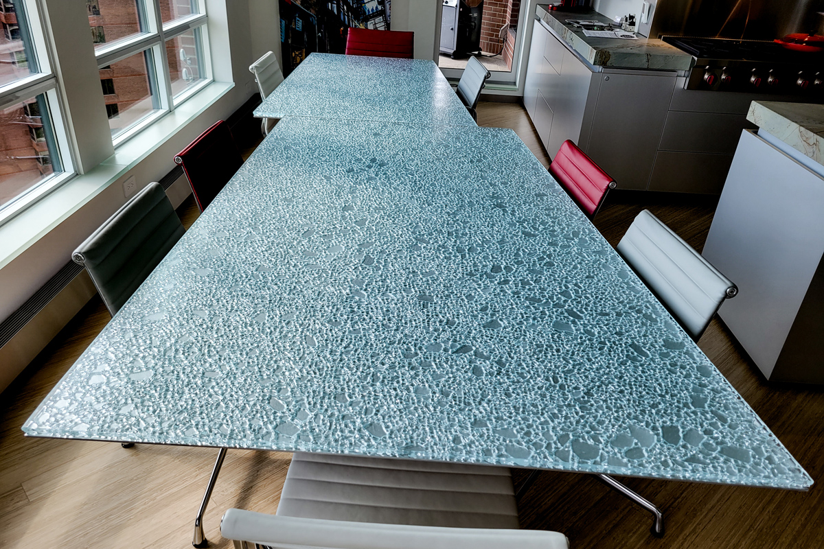 Specialty Architectural Cast Glass made by Nathan Allan Glass Studios