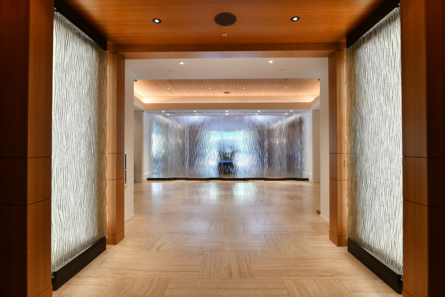 Mirage Textured Glass anti-microbial glass for Healthcare building