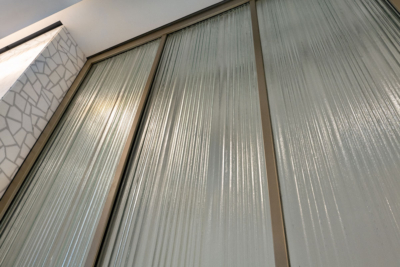 Architectural Textured Glass Partitions | Nathan Allan Glass Studios