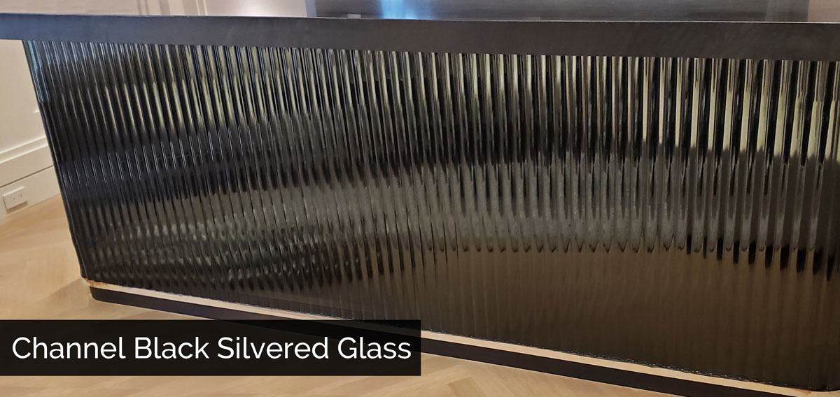 Channel Black Silvered Glass Created By Nathan Allan Glass