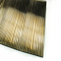 Fluted Micro Bronze Silvered Architectural Cast Glass is great