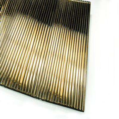 Fluted Micro Bronze Silvered Architectural Cast Glass is great