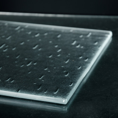 Seeded Textured Glass by Nathan Allan Glass Studios