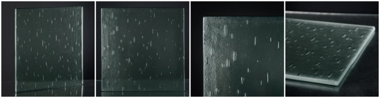 Seeded Textured Glass by Nathan Allan Glass Studios